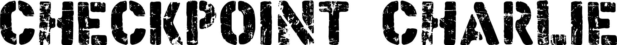 Checkpoint Charlie font | Fonts2u.com