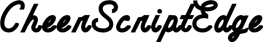 CheerScriptEdgeBold font | Fonts2u.com
