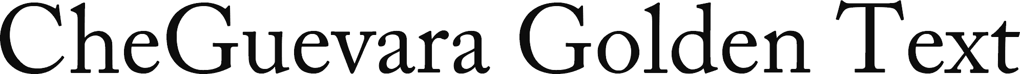 CheGuevara Golden Text Regular font