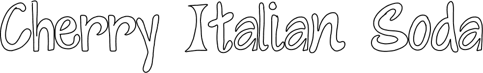 cherry Italian soda font | Fonts2u.com
