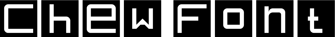Chew Font Regular font