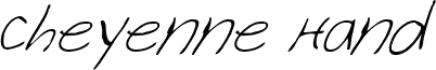 Cheyenne Hand Bold Italic font | Fonts2u.com