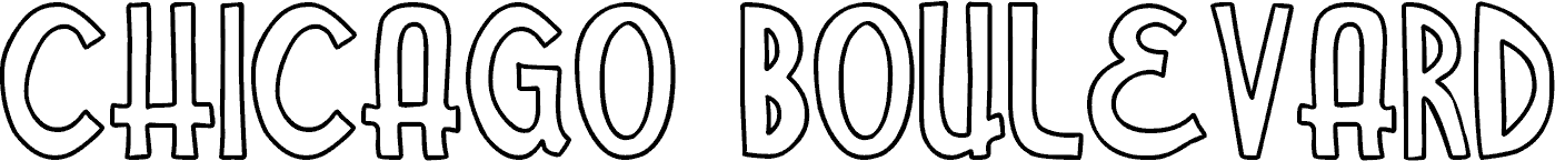 Chicago Boulevard Outline fuente