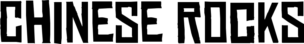 Chinese Rocks font