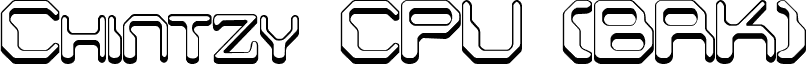 Chintzy CPU (BRK) font