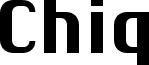 Chiq Reduced font