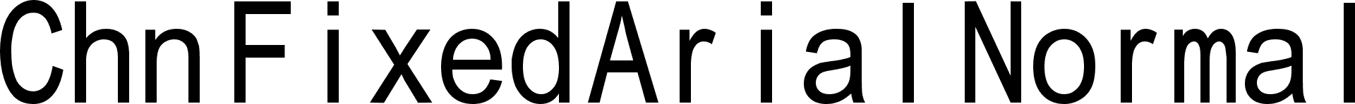 Chn Fixed Arial Normal font | Fonts2u.com