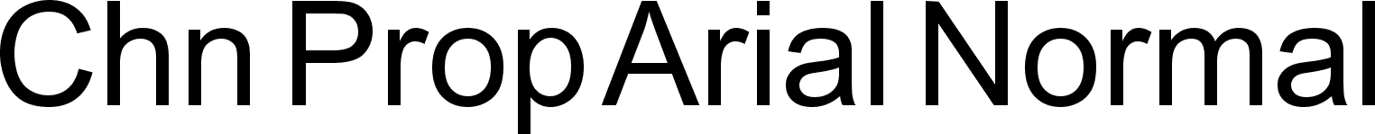 Chn Prop Arial Normal font | Fonts2u.com