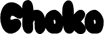 Choko Plain font