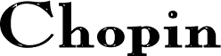 Chopin Italic font