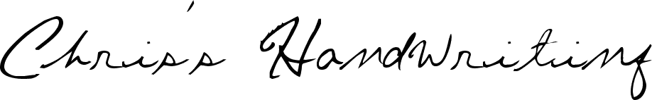 Chris's Handwriting font | Fonts2u.com