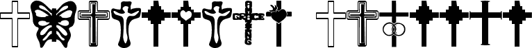 Christian Crosses II font
