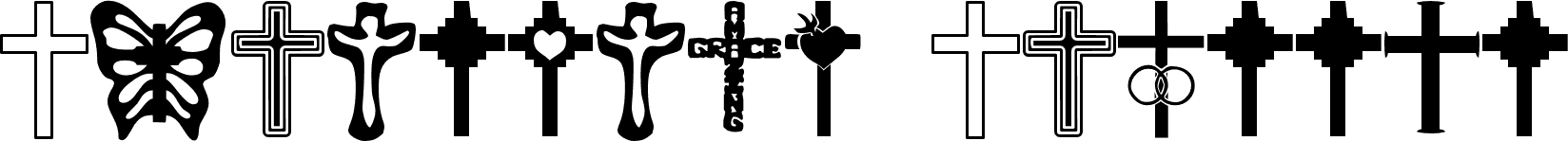 Christian Crosses font