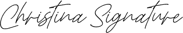 Christina Signature font