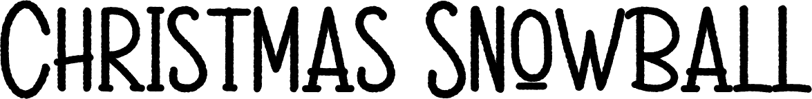 Christmas Snowball font | Fonts2u.com