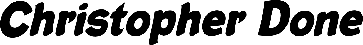 Christopher Done Italic font
