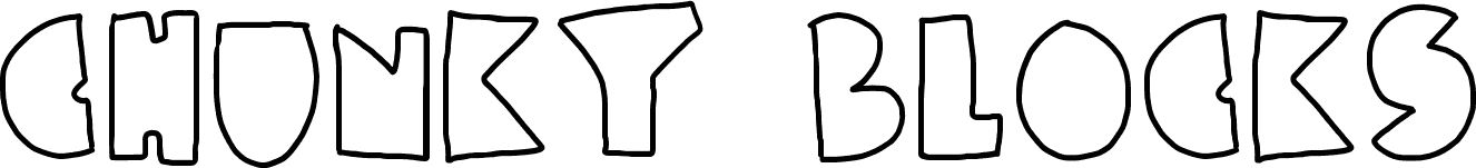 chunky blocks font