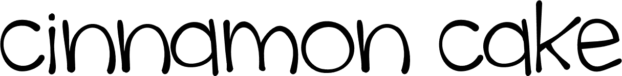 cinnamon cake font