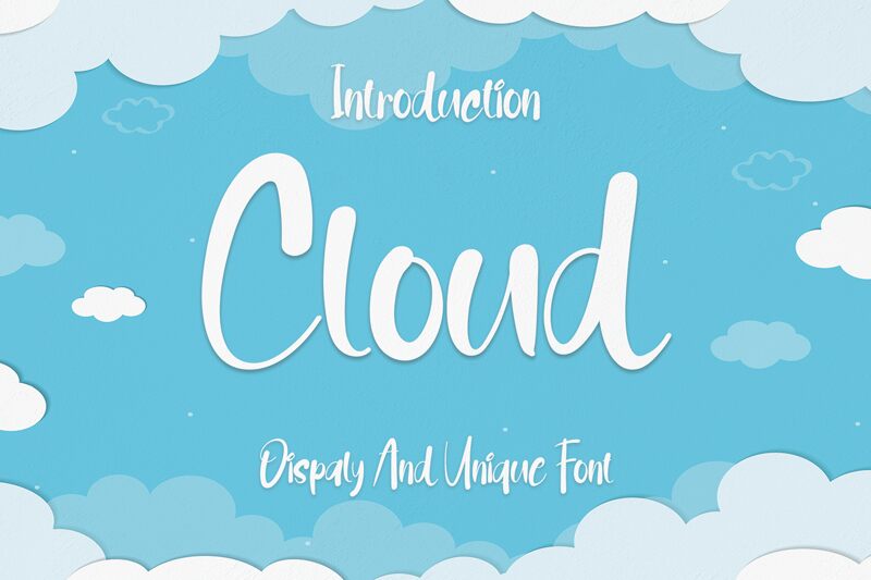 Cloud font | Fonts2u.com