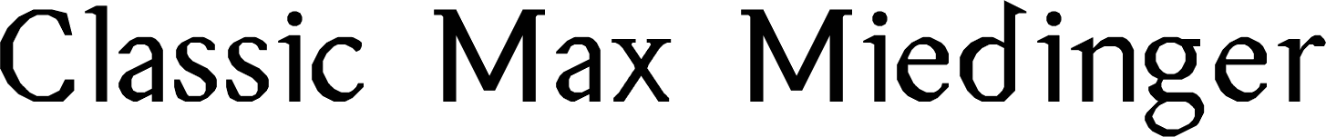 Classic Max Miedinger Regular font | Fonts2u.com
