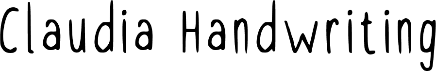 Claudia Handwriting Regular font | Fonts2u.com