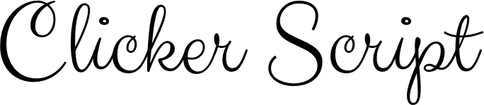 Clicker Script Font