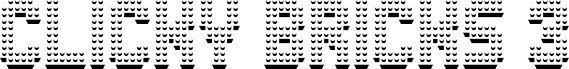 Clicky Bricks 3 Solid Regular font | Fonts2u.com
