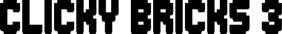 Clicky Bricks 3 Regular font | Fonts2u.com