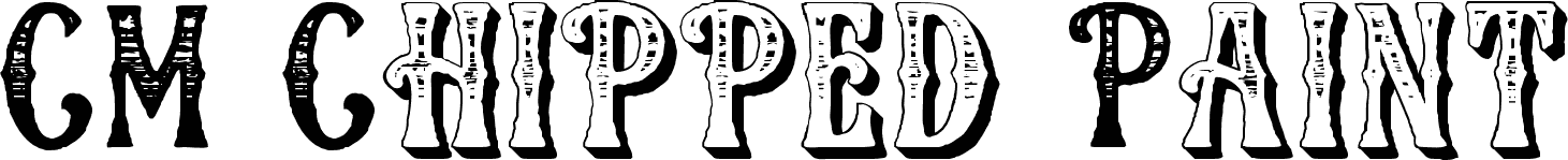 CMChippedPaint font