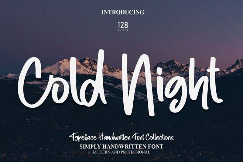 Cold Night font | Fonts2u.com