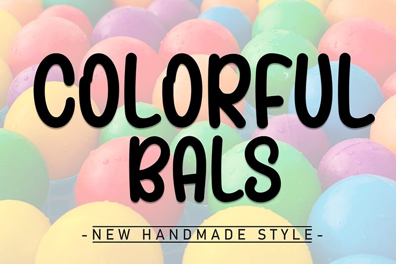 Colorful Balls font | Fonts2u.com