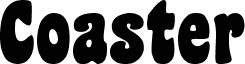 Coaster Shadow font