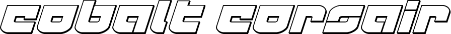 Cobalt Corsair Outline font
