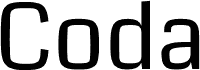 Coda Heavy font