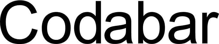 Codabar 123 LE lesbar font | Fonts2u.com