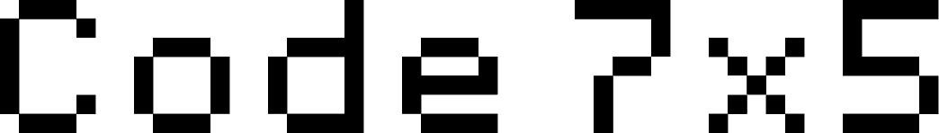 Code 7x5 Regular font | Fonts2u.com