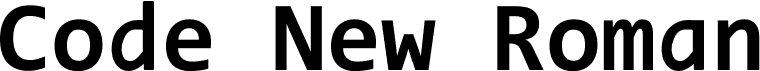 Code New Roman font