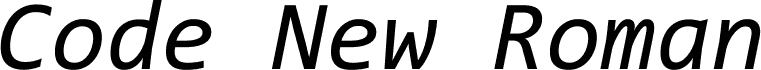 Code New Roman Bold font | Fonts2u.com