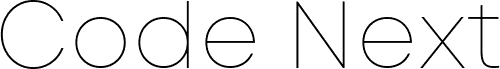 Code Next-Trial Black font