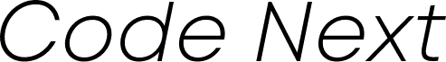 Code Next-Trial Heavy font