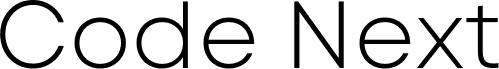 Code Next-Trial Black font