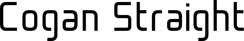Cogan Straight font | Fonts2u.com