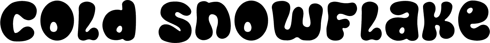 Cold Snowflake font | Fonts2u.com