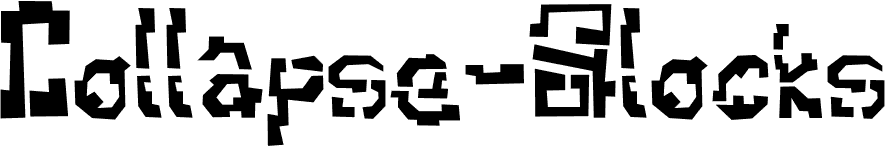 Collapse Blocks font | Fonts2u.com