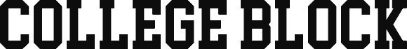College Block font