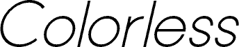 Colorless Minimal Regular font | Fonts2u.com