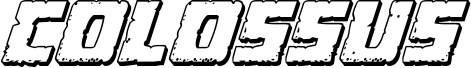 Colossus Expanded font