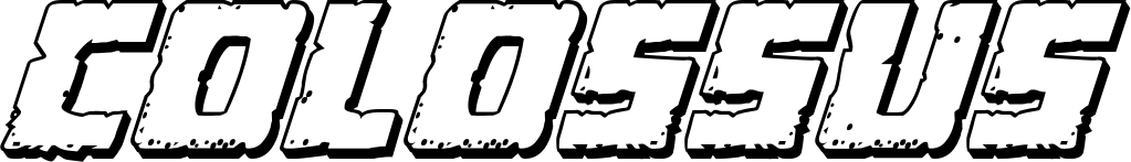 Colossus 3D Italic font | Fonts2u.com