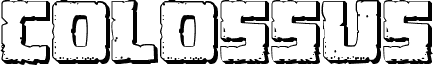 Colossus Expanded font