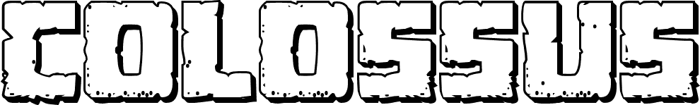 Colossus 3D Regular font | Fonts2u.com